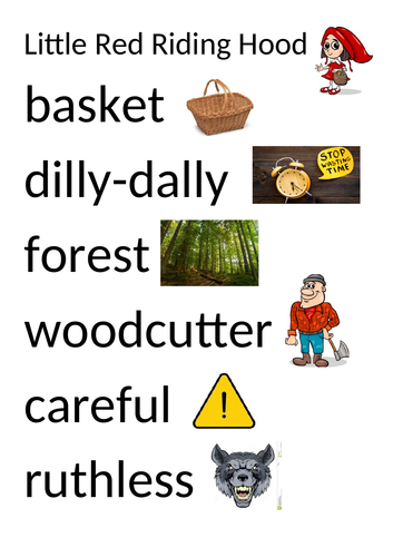 Little Red Riding Hood- Talk for Writing- Full Unit with Resources ...