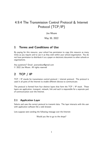 Fundamentals of Communication and Networking - AQA Computer Science A ... Fundamentals of Communication and Networking - AQA Computer Science A ...