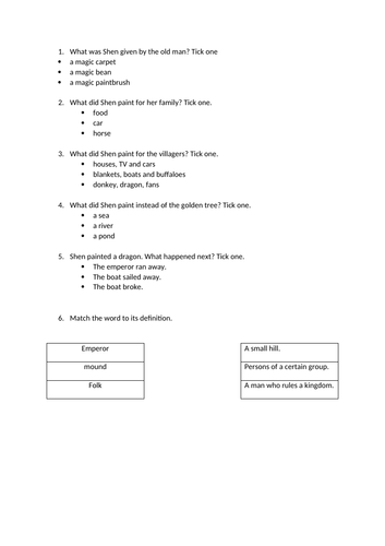 The Magic Paintbrush | Teaching Resources