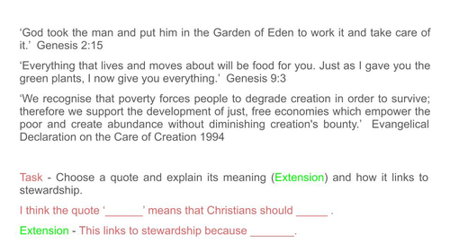 Stewardship - Environmental Issues and Religious Responses | Teaching ...