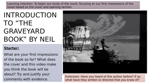 "The Graveyard Book" by Neil Gaiman Unit | Teaching Resources