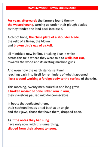 EDUQAS/WJEC Poetry Anthology | Teaching Resources EDUQAS/WJEC Poetry Anthology | Teaching Resources