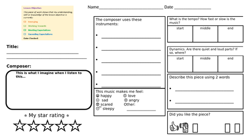 Year 7 History of Music (listening) | Teaching Resources