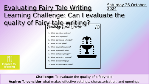 Fairy Tales: The Brothers Grimm / Charles Perault | Teaching Resources