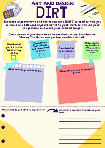 Art and Design DIRT task | Teaching Resources