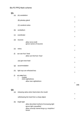 AQA Biology Paper 2 Practice Mock | Teaching Resources