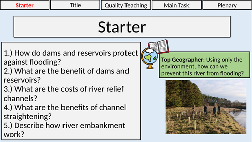 Flooding - Soft Engineering - (KS4 - Key Stage 4) (GCSE) | Teaching ...