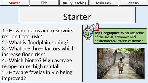 York Flood Management Scheme - (KS4 - Key Stage 4) (GCSE) | Teaching ...