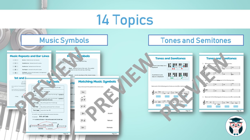 Music Theory Workbook - Level 2 - English terminology | Teaching Resources