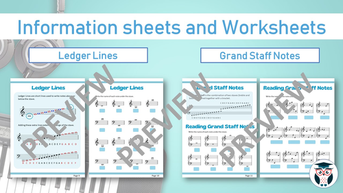 Music Theory Workbook - Level 2 - English terminology | Teaching Resources
