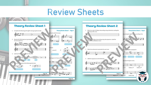 Music Theory Workbook - Level 2 - English terminology | Teaching Resources