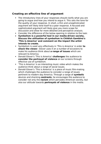 This is America: Textual Analysis | Teaching Resources