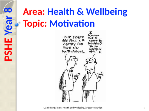 Motivation - PSHE - Year 8 | Teaching Resources