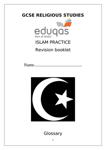 GCSE RS Eduqas Islam Practice revision booklet | Teaching Resources