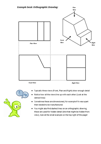 Orthographic Drawing Tasks | Teaching Resources