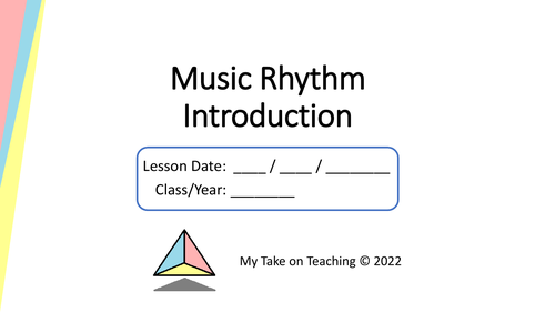 Rhythm Introduction | Teaching Resources