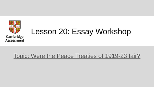Treaty of Versailles | Teaching Resources