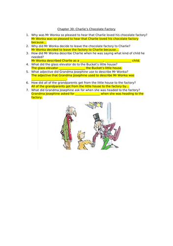 Charlie and the Chocolate factory KS1 Literacy resources | Teaching ...