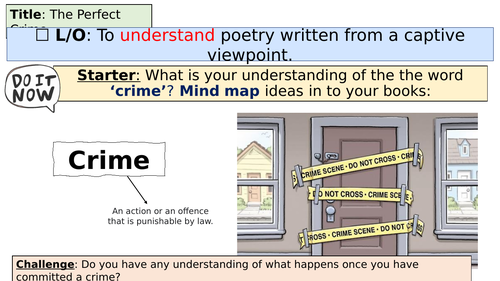 Crime Poetry 'Rot' and 'The Perfect Crime' | Teaching Resources