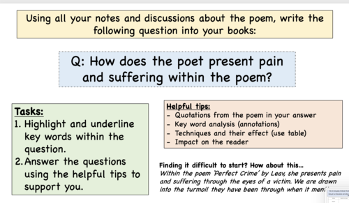 Crime Poetry 'Rot' and 'The Perfect Crime' | Teaching Resources