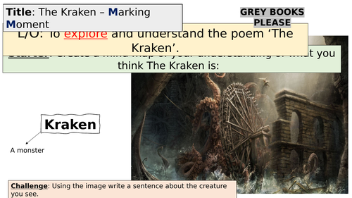 'The Kraken' Alfred Tennyson | Teaching Resources