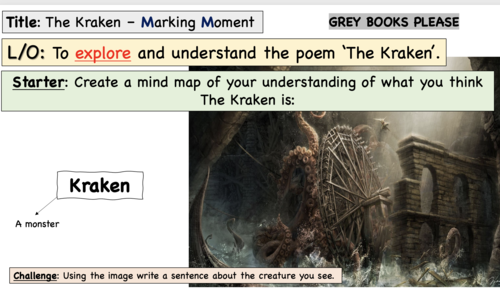 'The Kraken' Alfred Tennyson | Teaching Resources