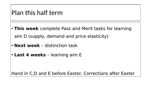 Btec Level 3 Business Unit 1 Exploring Business Lesson Powerpoints Teaching Resources