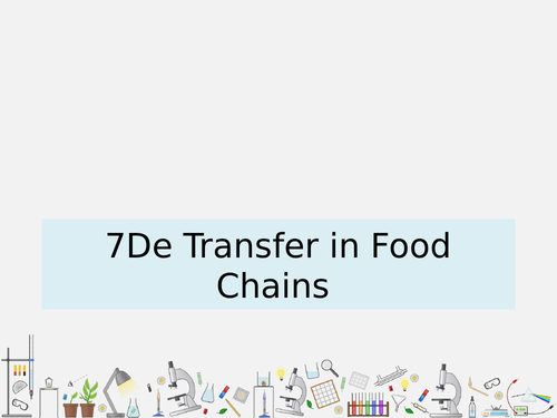 7De Transfer in Food Chains - Lesson 5 of 7D Ecosystems (Exploring ...