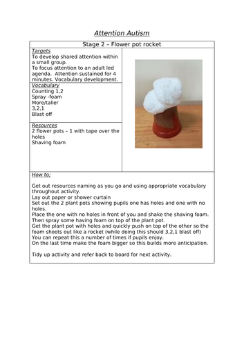Attention Autism Stage 2 Activity aids | Teaching Resources