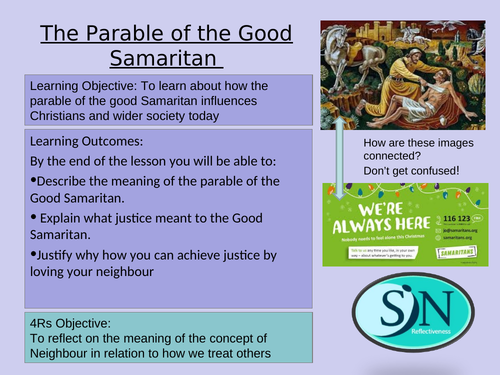 Year 8: Parables - The Good Samaritan | Teaching Resources
