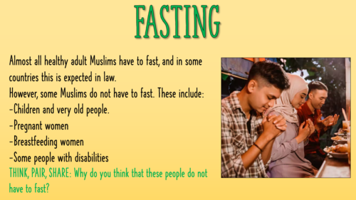 RE Special Ways of Living - The Holy Month of Ramadan! | Teaching Resources