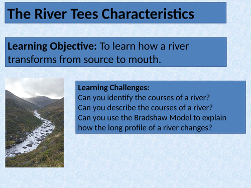 Changing Characteristics of Rivers - Long and Cross Profile | Teaching ...
