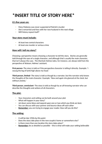 'Lamb to the Slaughter' by Roald Dahl | Teaching Resources