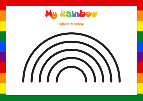 Pride Month: My Rainbow Worksheet | Teaching Resources