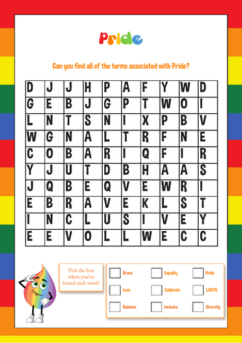Pride Month: Wordsearch | Teaching Resources