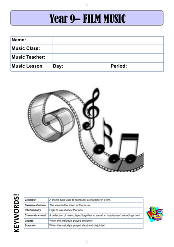 Year 9 Film Music Project | Teaching Resources