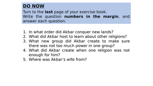 KS3 Mughal Empire Lessons - Who was the most successful Mughal Emperor ...
