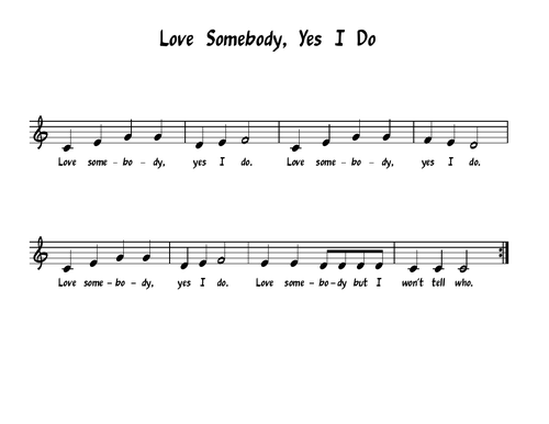 Love Somebody - Boomwhacker Play Along Video and Sheet Music | Teaching ...