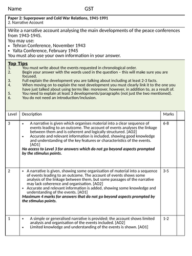 Cold War | Tension after WW2 | Teaching Resources