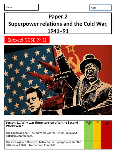 Cold War | Tension after WW2 | Teaching Resources