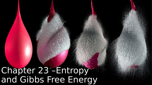 chapter 23 Entropy and Gibbs free energy - CIE A2 Chemistry | Teaching ...