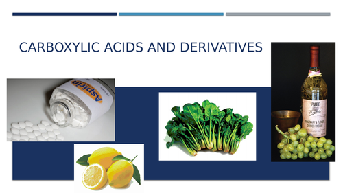 chapter 26 - Carboxylic acids and their derivatives CIE A2 Chemistry ...