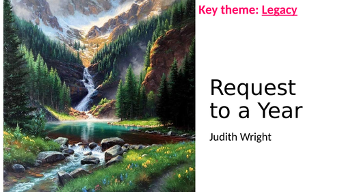 CIE English Lit Poetry Songs of Ourselves Pt 4 | Teaching Resources