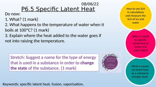 AQA GCSE PHYSICS P6 MOLECULES & MATTER (FULL LESSONS) | Teaching Resources