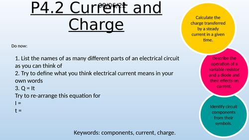 AQA GCSE PHYSICS P4 ELECTRIC CIRCUITS (FULL LESSONS) | Teaching Resources