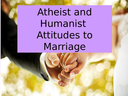 Christian and Secular Views on Marriage | Teaching Resources