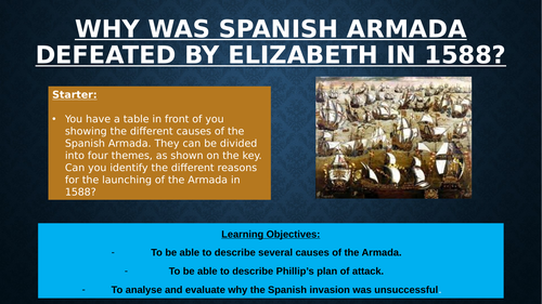 Spanish Armada GCSE History Edexcel | Teaching Resources