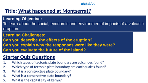 KS3 Hazards Tectonics 12 Lessons Earthquakes, Volcanoes, Plate ...