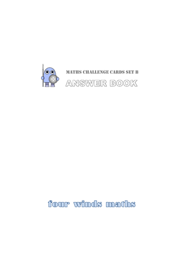 Maths Challenge Cards Set B | Teaching Resources
