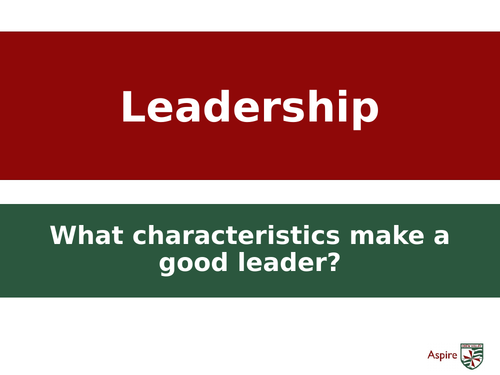 Leadership scheme of work Part 1 | Teaching Resources